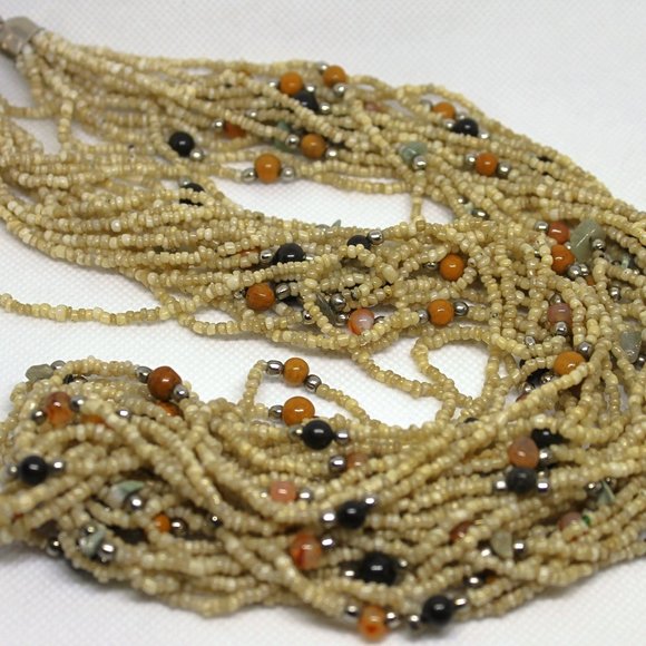 Jewelry | Multi Strand Seed Bead Necklace | Poshmark